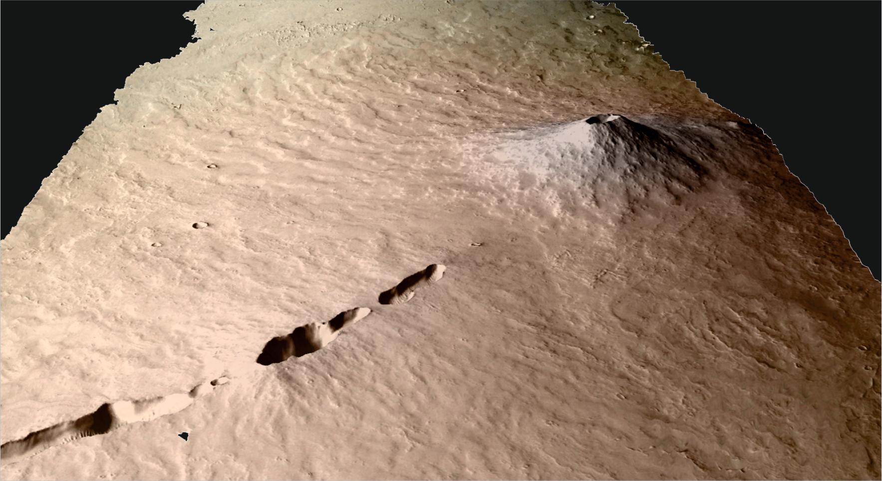 Mars volcano formed through multiple eruptive phases | Space