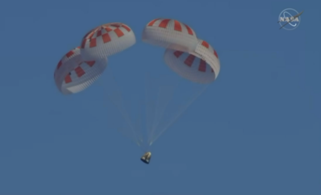 SpaceX Demonstrates Landing Capabilities of Crew Dragon Capsule for ...