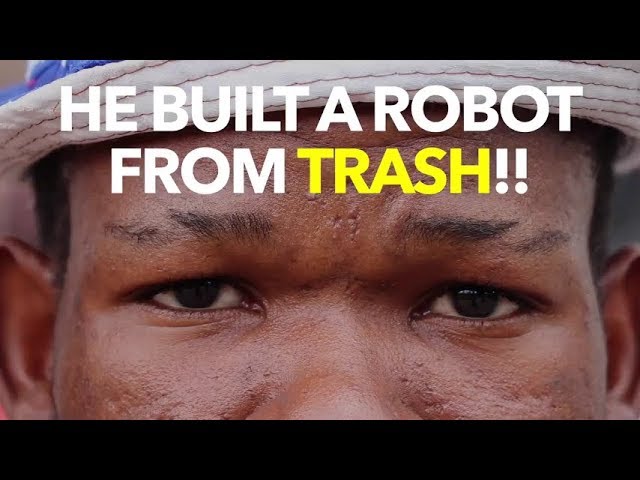 South African Man Builds Functional Robot From Trash | Videos