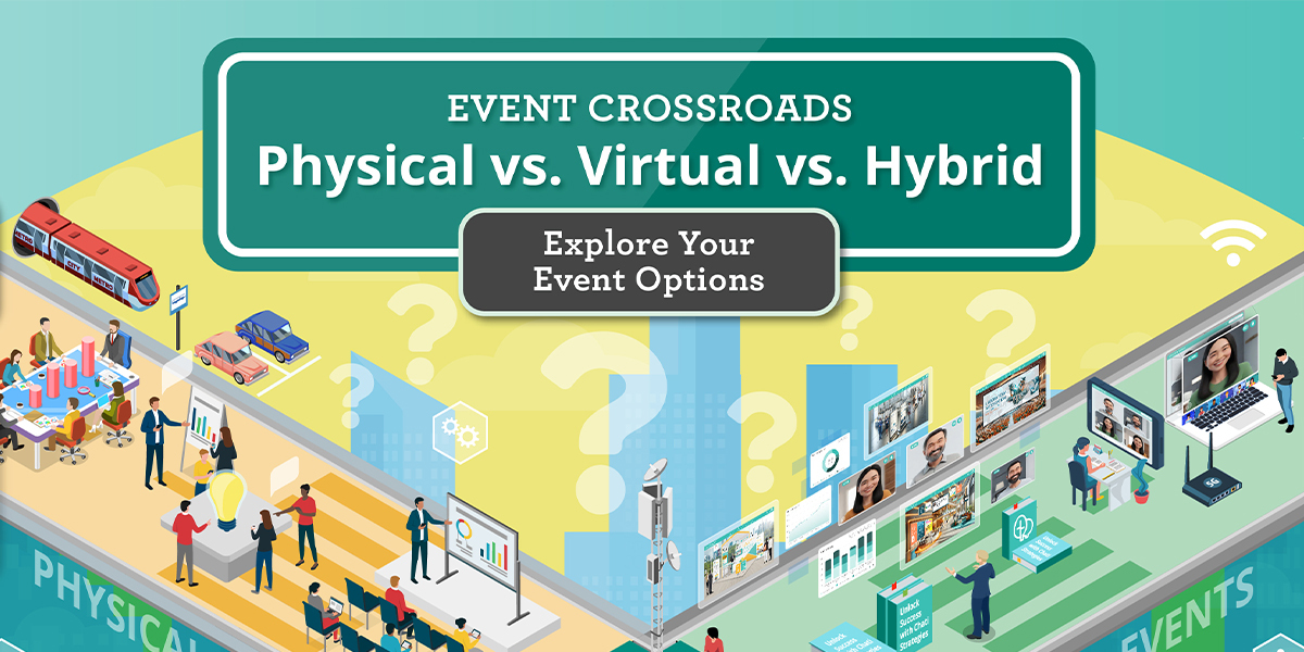 Event Crossroads: Physical vs. Virtual vs. Hybrid | Technology