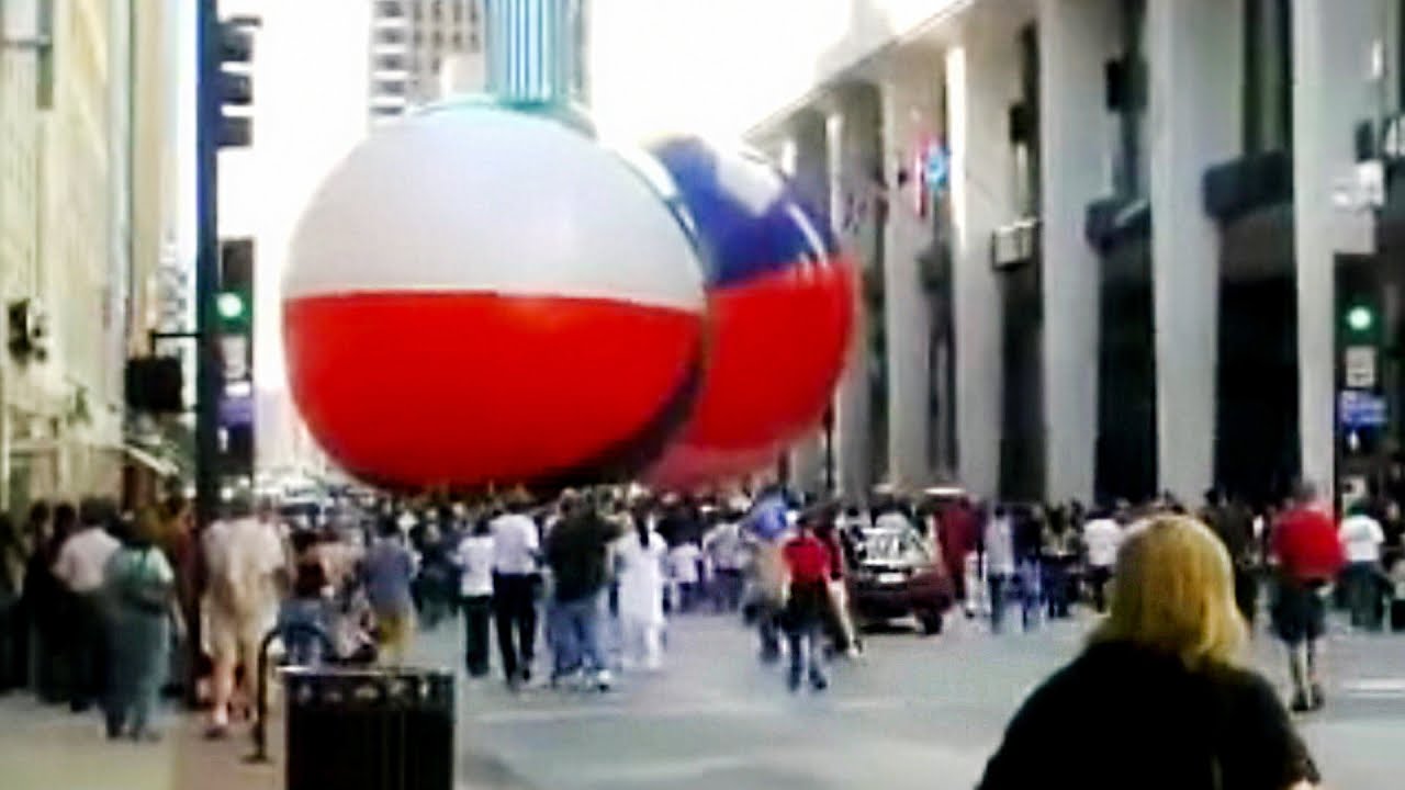 Why This Massive Beach Ball Takes Forever to Touch Ground | Videos