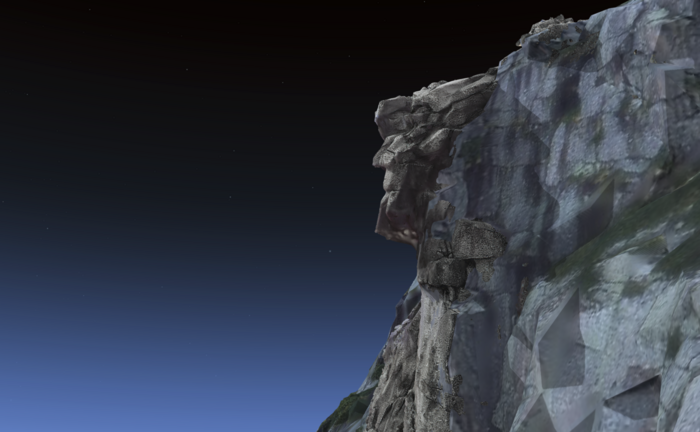 Old Man of the Mountain Reproduced Using Online Interactive 3D Model ...