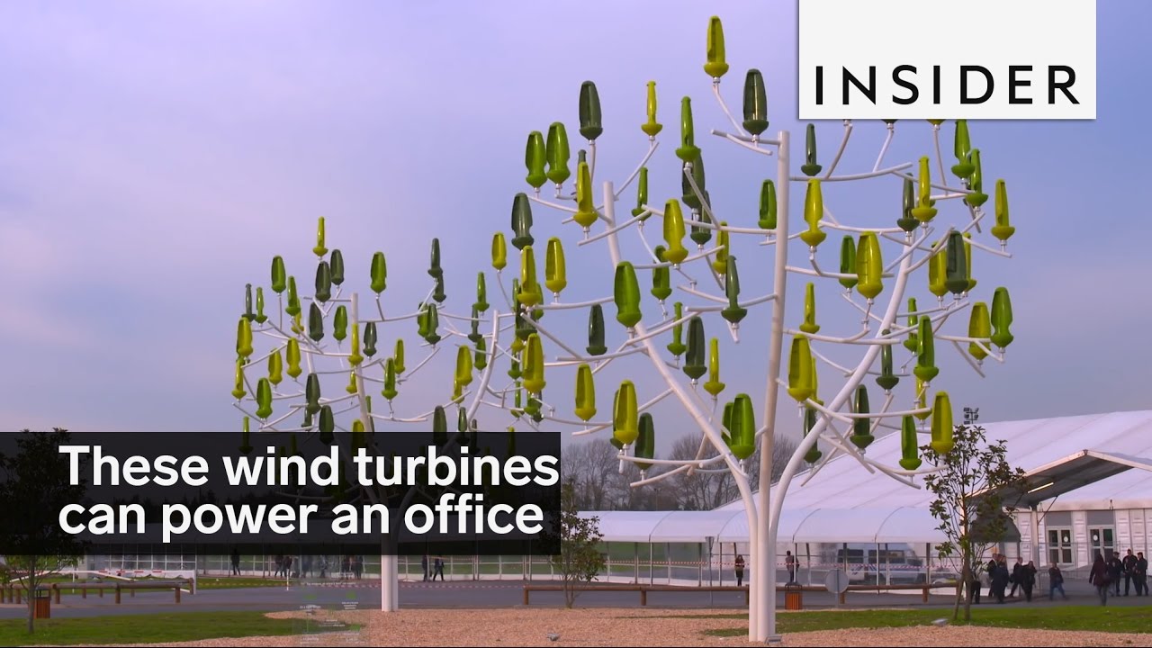 Beautiful Aeroleaf Wind Turbines Use Tree-Based Design | Videos