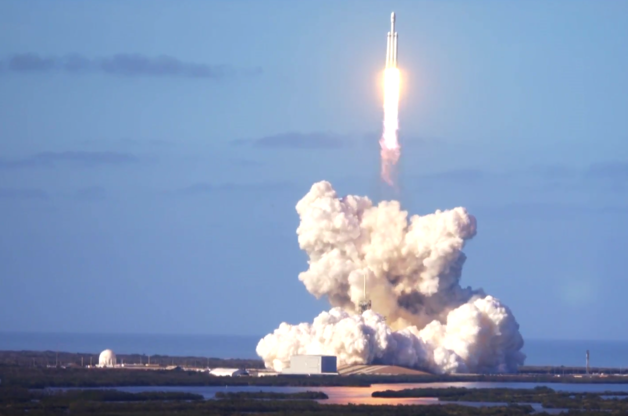 SpaceX's Falcon Heavy Rocket Flies a Tesla Roadster Into Space | Space