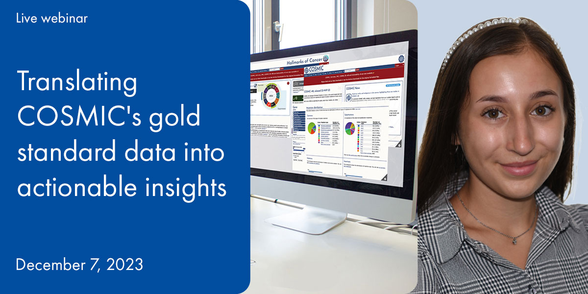 Translating COSMIC's gold standard data into actionable insights