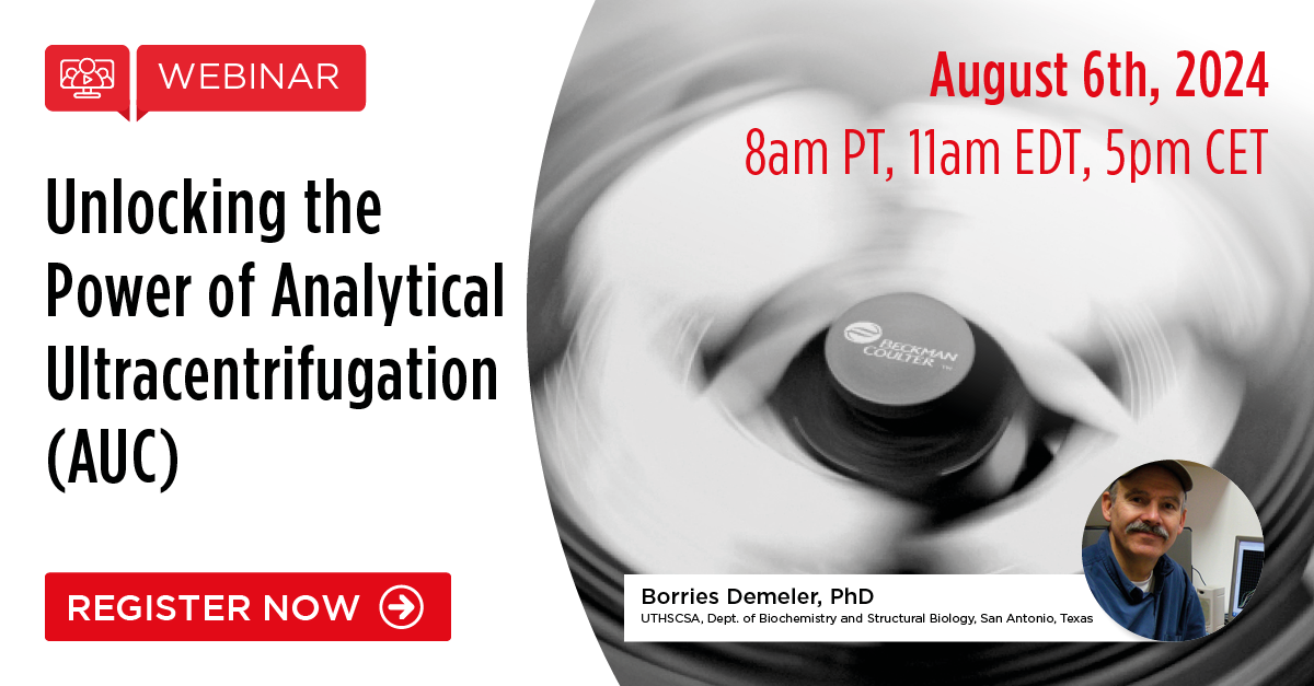 Unlocking the Power of Analytical Ultracentrifugation (AUC)